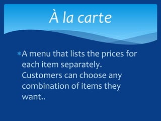 Types of Menu f and b reporting.pptx