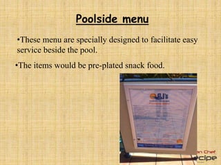 DIFFERENT TYPES OF MENUS IN HOTEL | PPTX