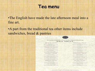 DIFFERENT TYPES OF MENUS IN HOTEL | PPTX