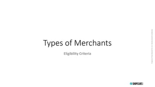 Types of merchants | PPTX | Business | Business and Finance