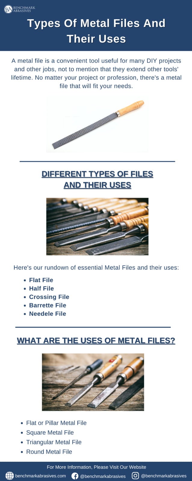Types of metal files and their uses | PDF | Manufacturing Industry ...