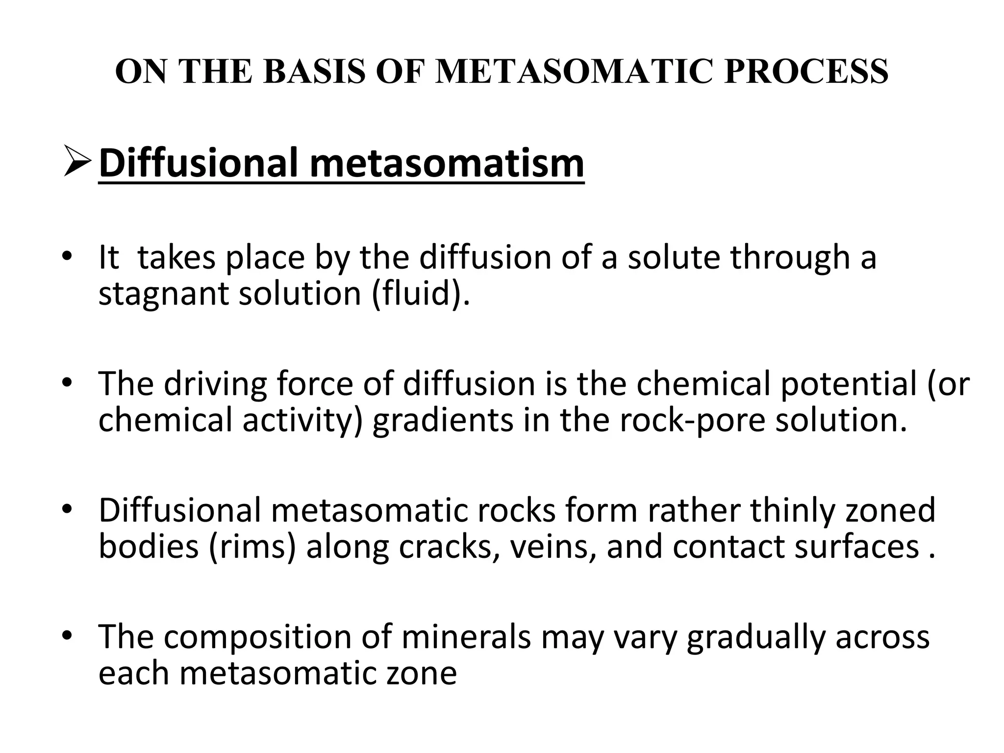 Types of metasomatism | PPTX
