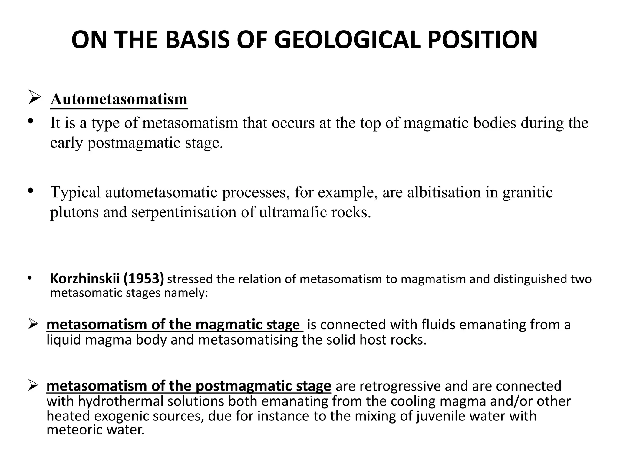 Types of metasomatism | PPTX