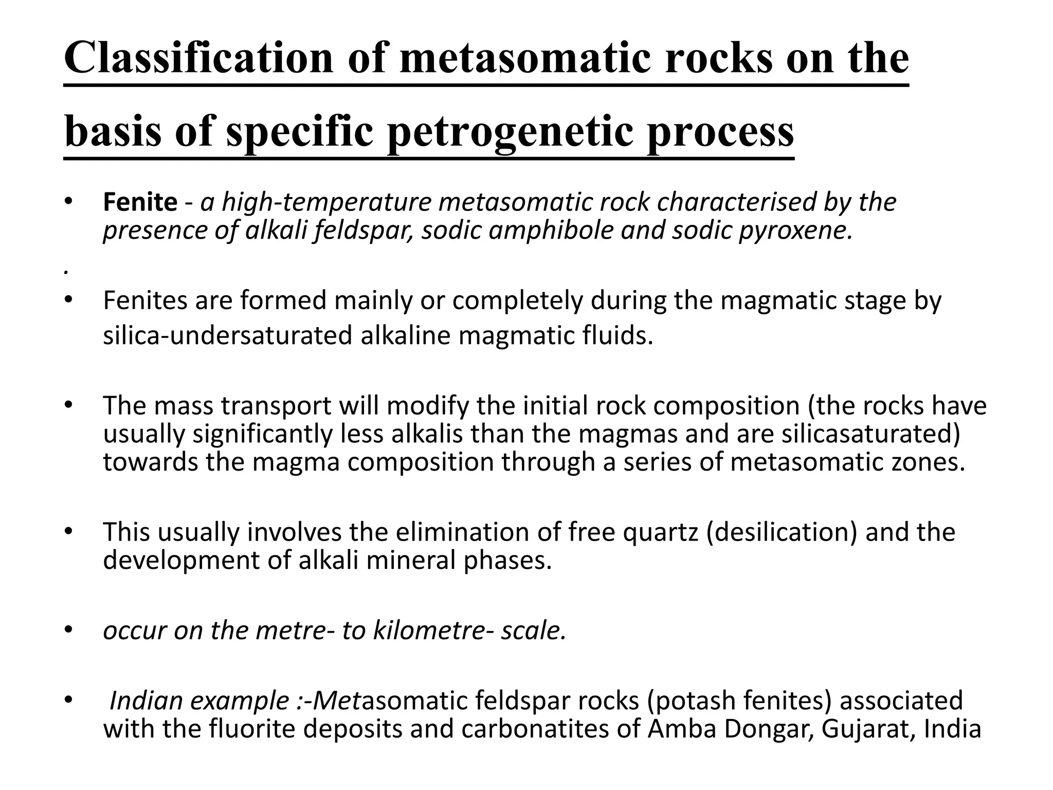 Types of metasomatism | PPTX