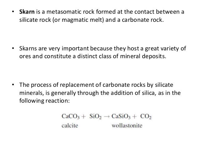 Types of metasomatism