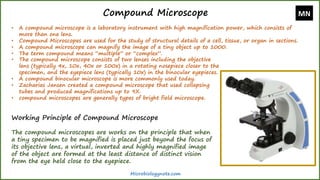 Types of Microscopes with their applications | PPTX