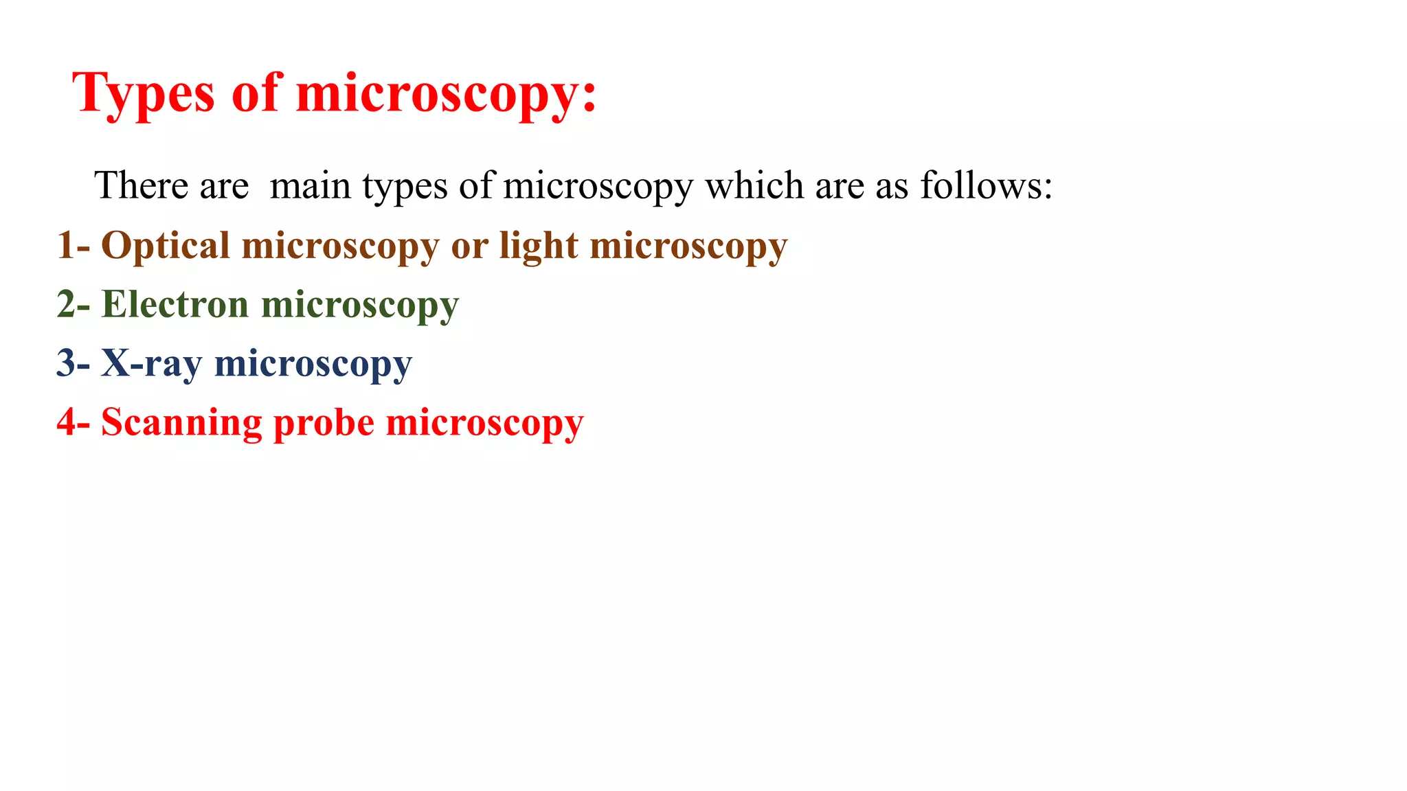 Types of microscopy | PPTX