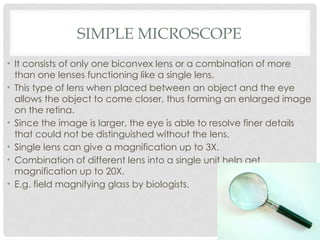Types of Microscopy (Light Microscope, Simple Microscope, Compound ...
