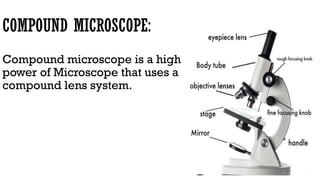 Types of Microscopy -optical, electron, and scanning probe microscopy | PPT