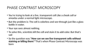 TYPES OF MICROSCOPY and how we should use them | PPTX