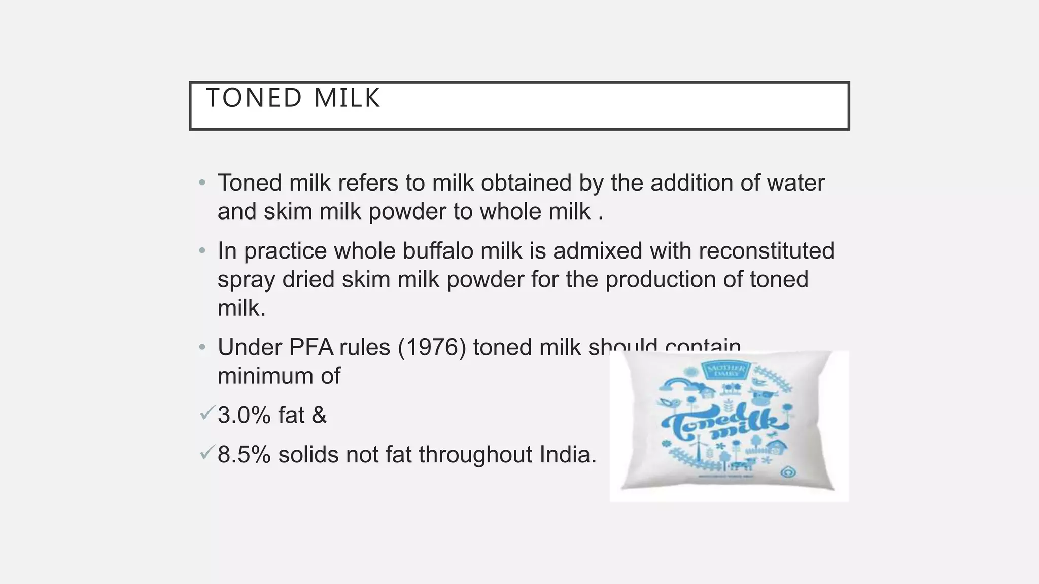 Types of milk available in market | PPTX