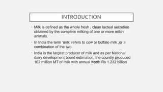 Types of milk available in market | PPTX