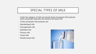 Types of milk available in market | PPTX