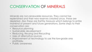 Types of Minerals and Energy Resources in India | PPT