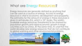 Types of Minerals and Energy Resources in India | PPT
