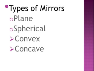 Types of mirrors | PPTX