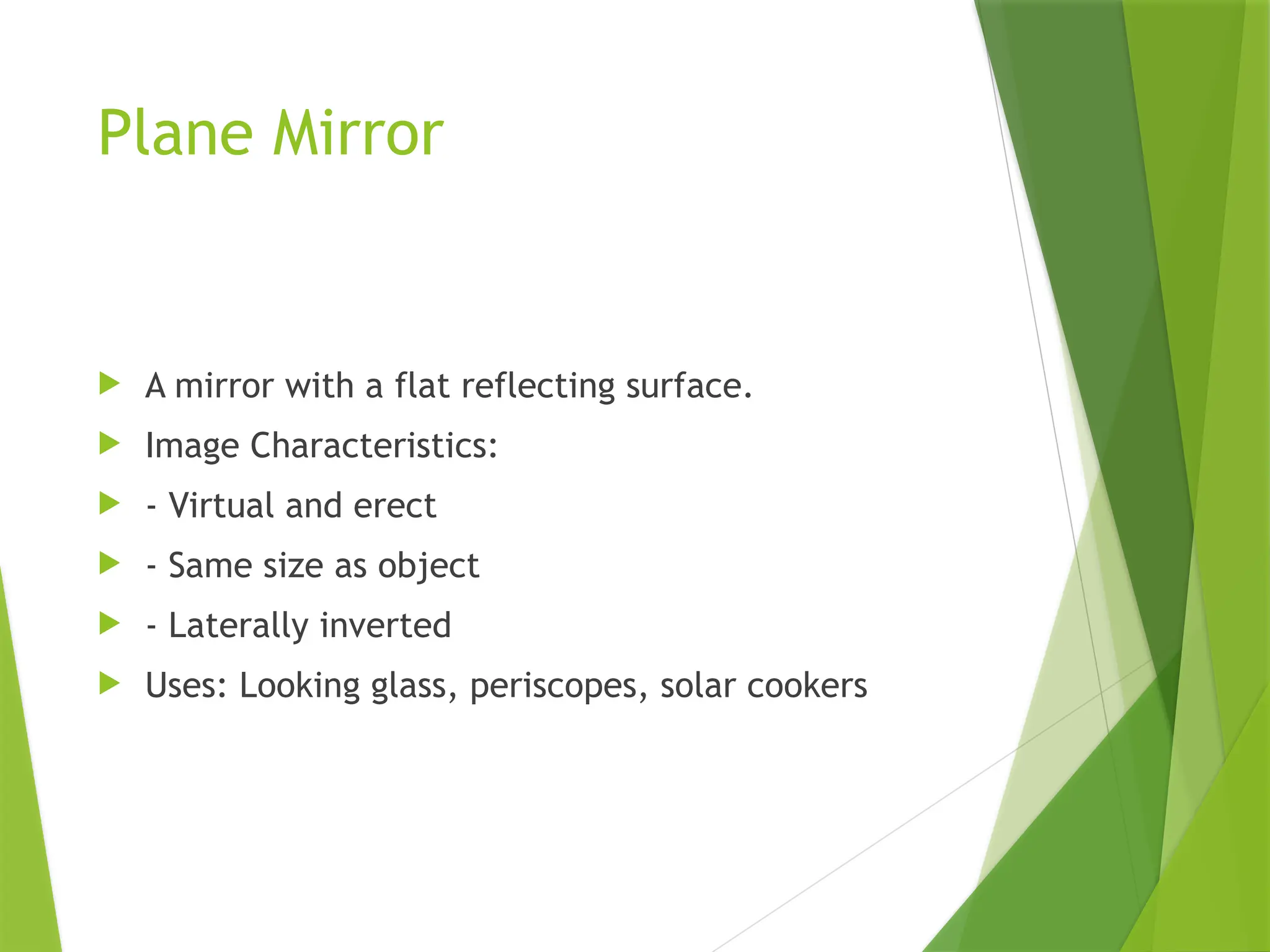 Types of Mirrors (Physics Class 10) pptx | PPTX