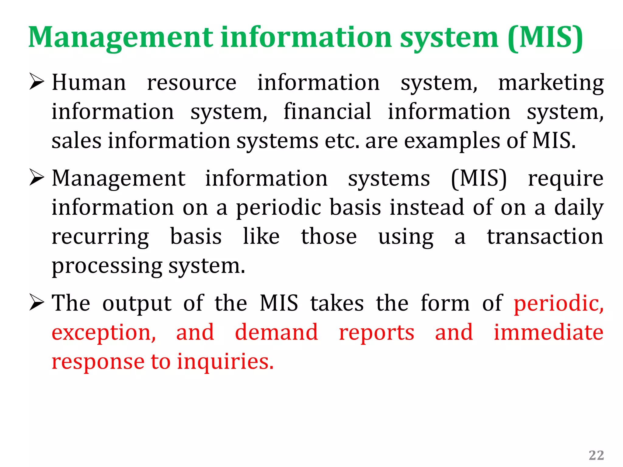 Types of mis | PPTX