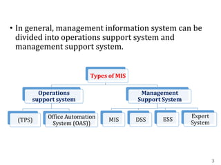 Types of mis | PPTX