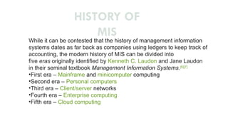 Types of MIS ppt presentation by student | PPT