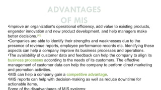 Types of MIS ppt presentation by student | PPT