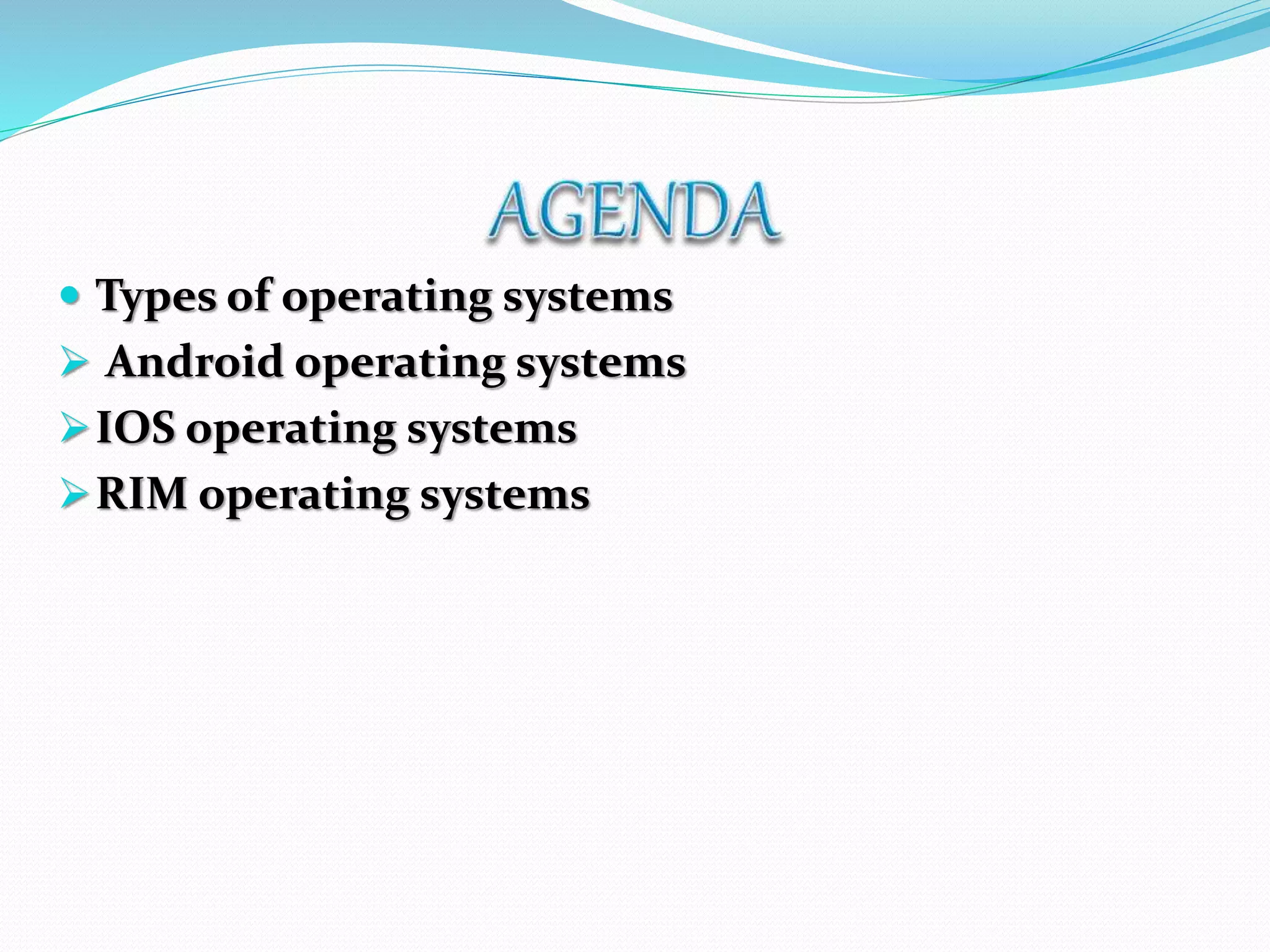 Types of mobile operating systems | PPT