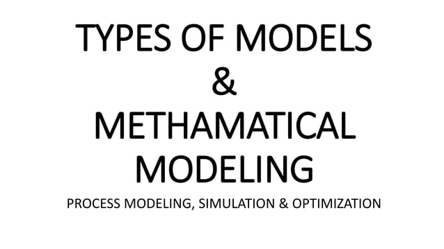 Types of models | PPTX