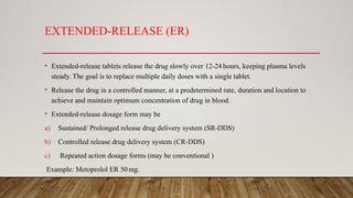 Types of Modified Release Dosage Forms – Concepts, Technologies ...
