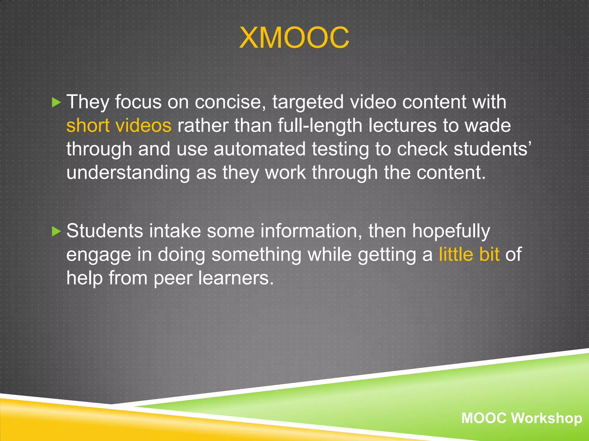 Types of mooc | PPTX