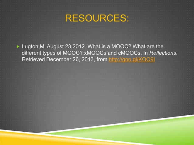 Types of MOOC | PPT