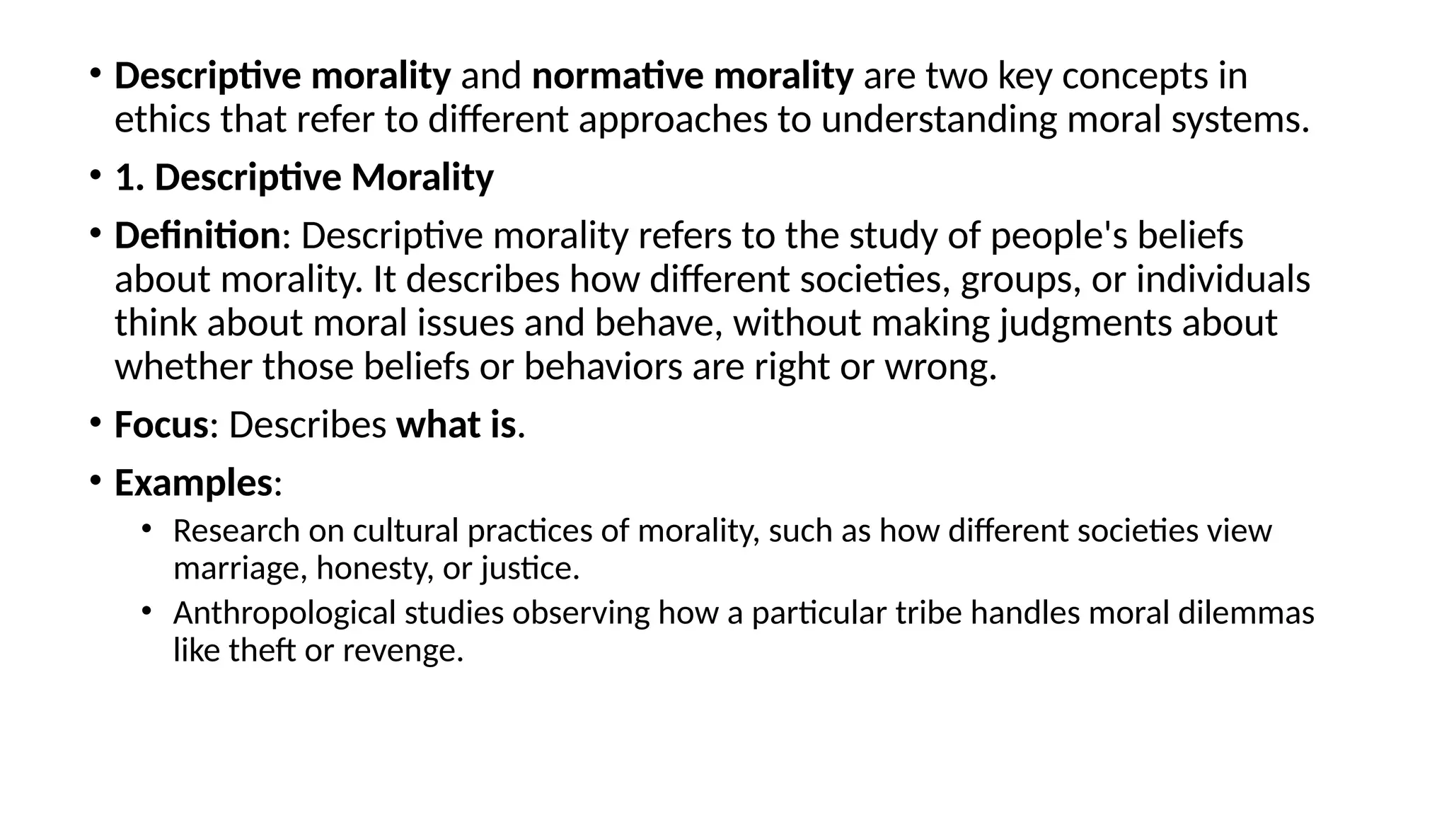 Types of Morality in ethics and human philosophy | PPTX