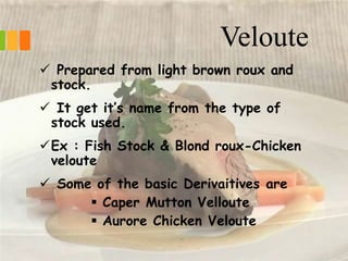 Types of mother sauces | PPTX