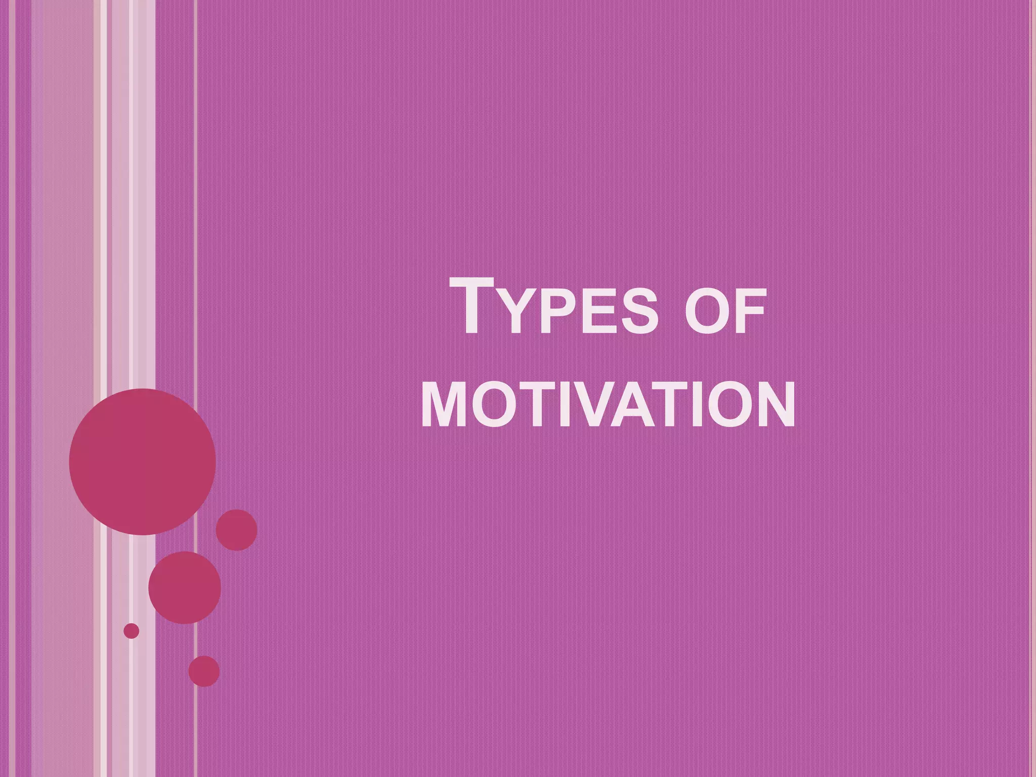 Types of Motivation | PPTX