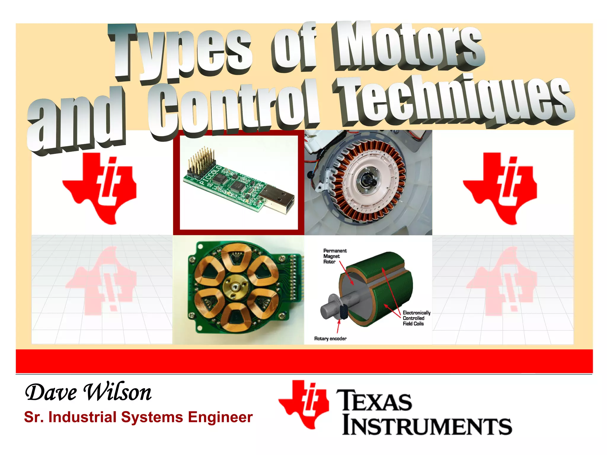 Types of motors and control techniques using TI motor control kit | PDF