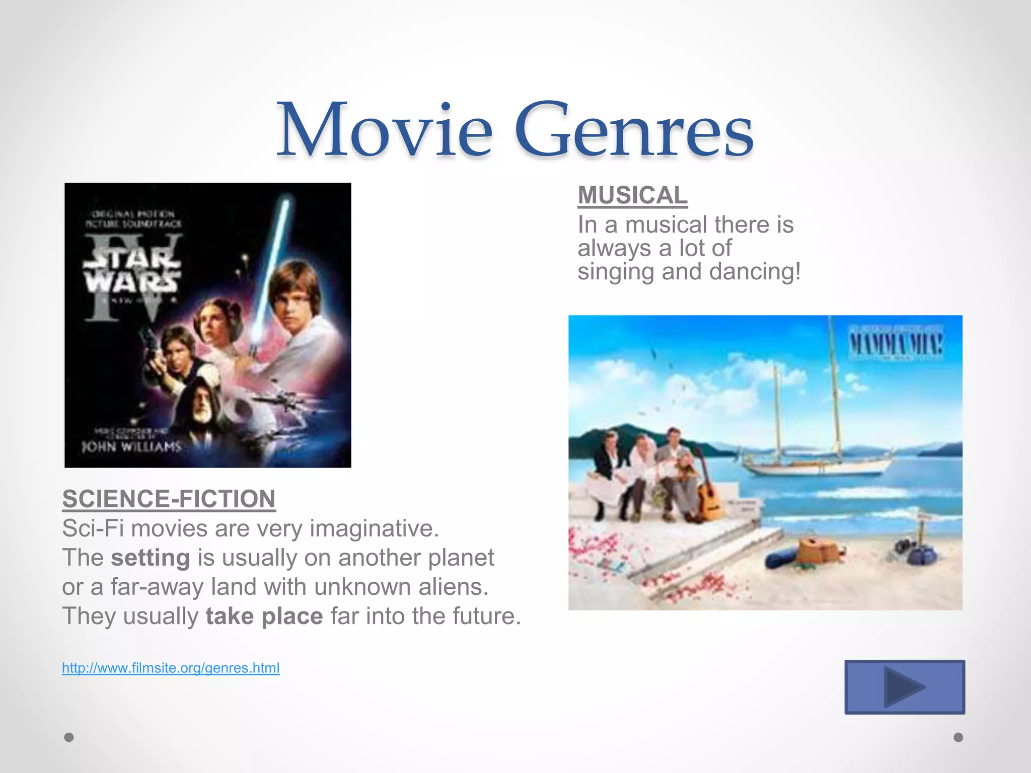 Types of movies | PPTX