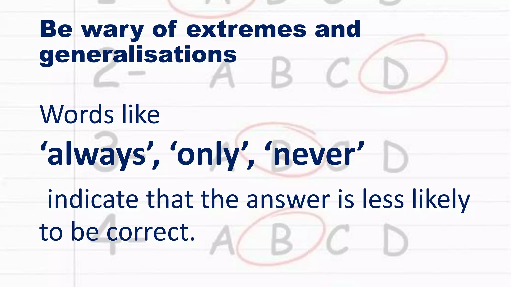 Types of multiple choice questions | PPTX