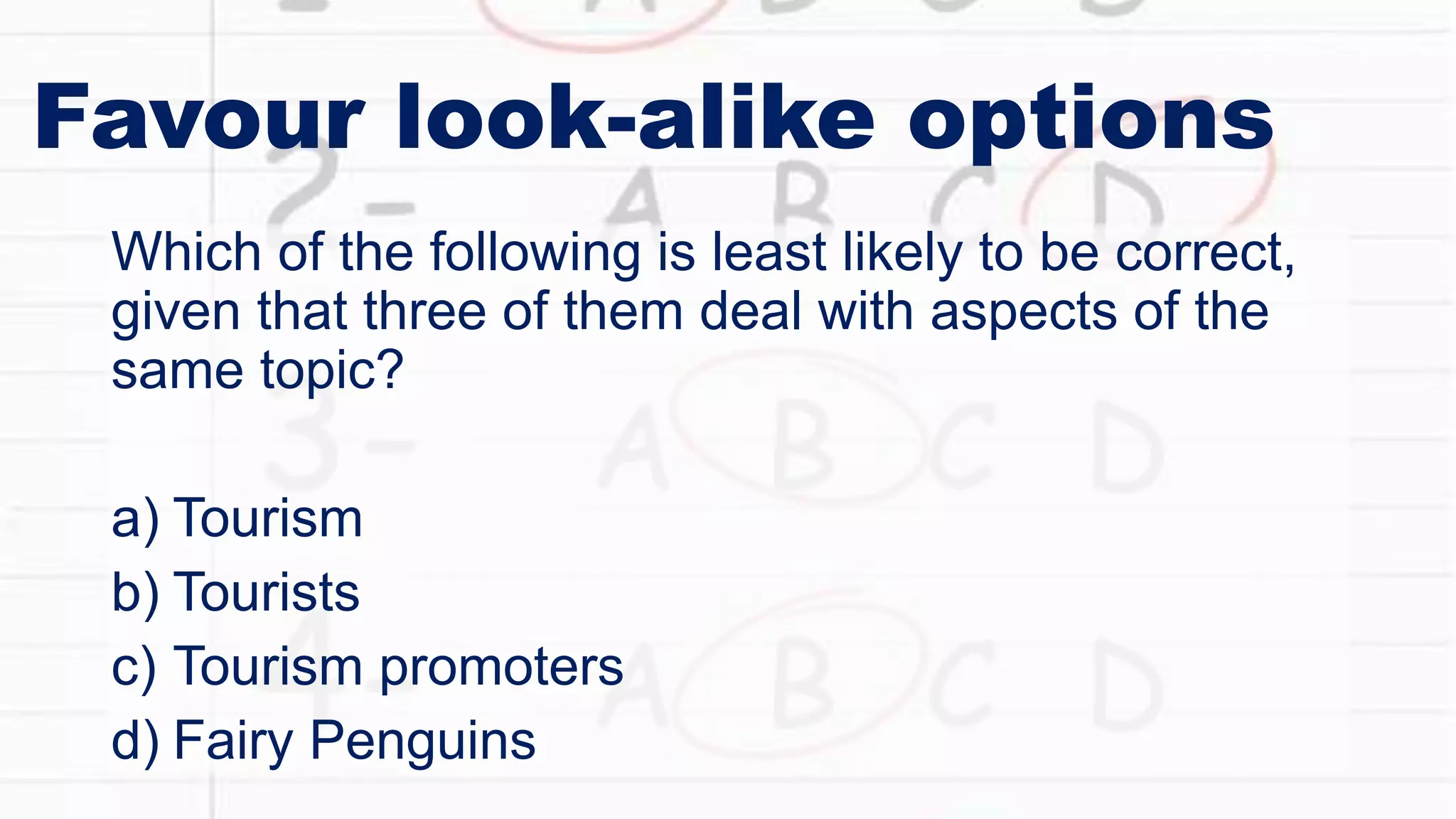 Types of multiple choice questions | PPTX