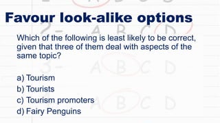 Types of multiple choice questions | PPTX
