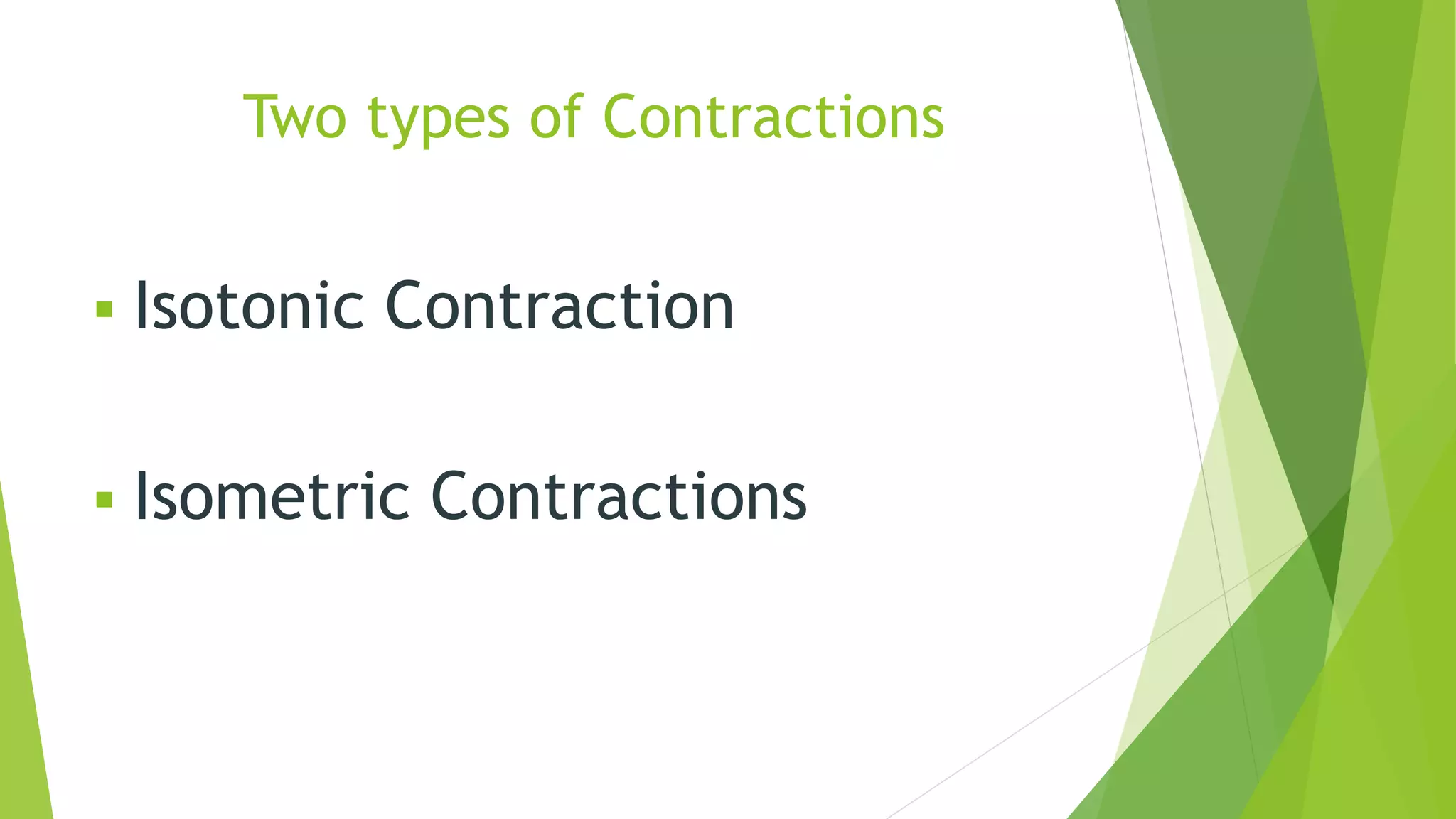 Types of muscle contraction | PPTX | Physical Therapy | Wellness
