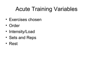 Types Of Muscle Training | PPT
