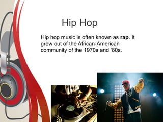 ESL Vocabulary: Musical Genres | PPTX