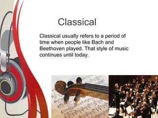 ESL Vocabulary: Musical Genres | PPTX