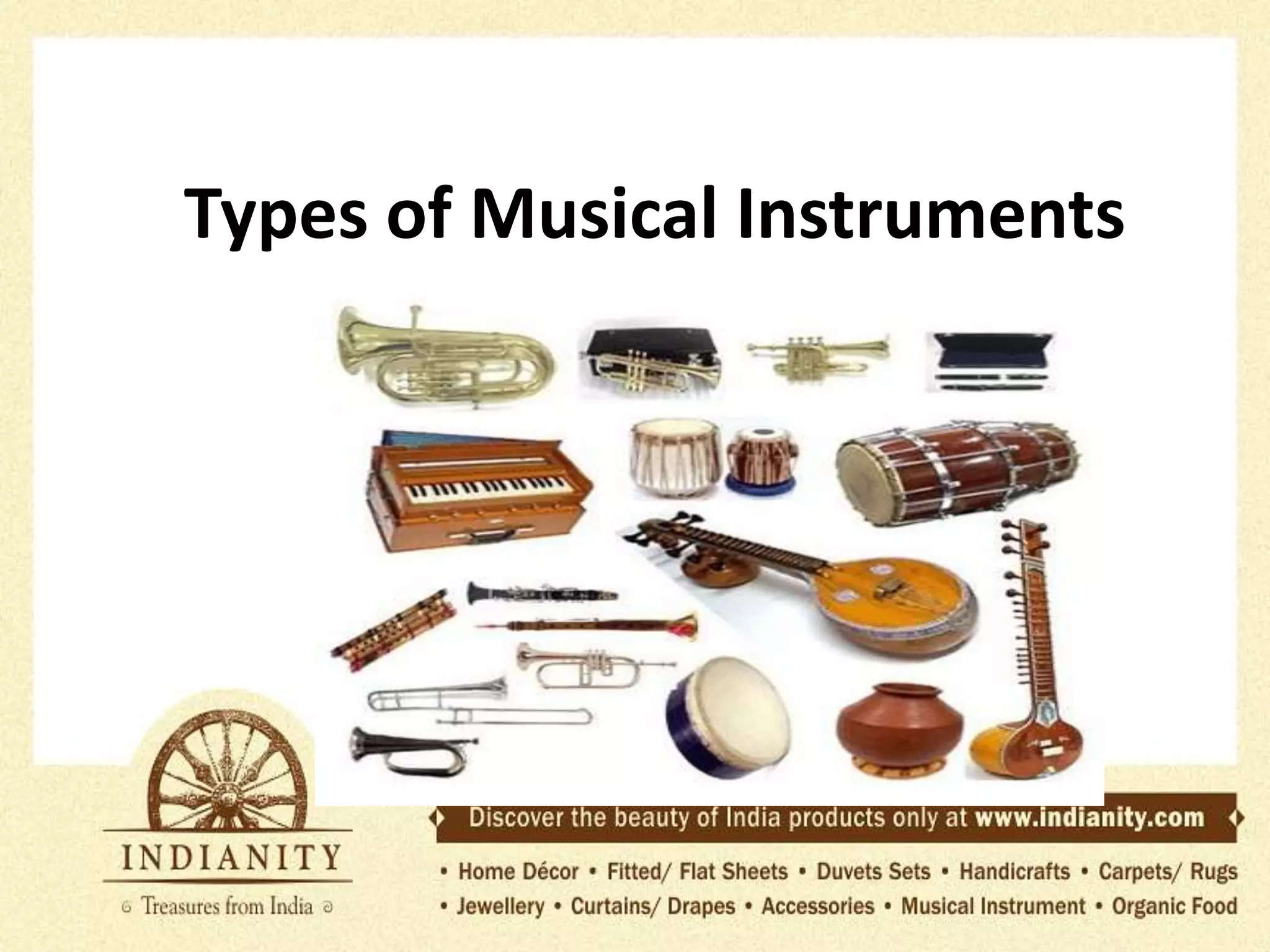 Types of musical instruments | PPTX