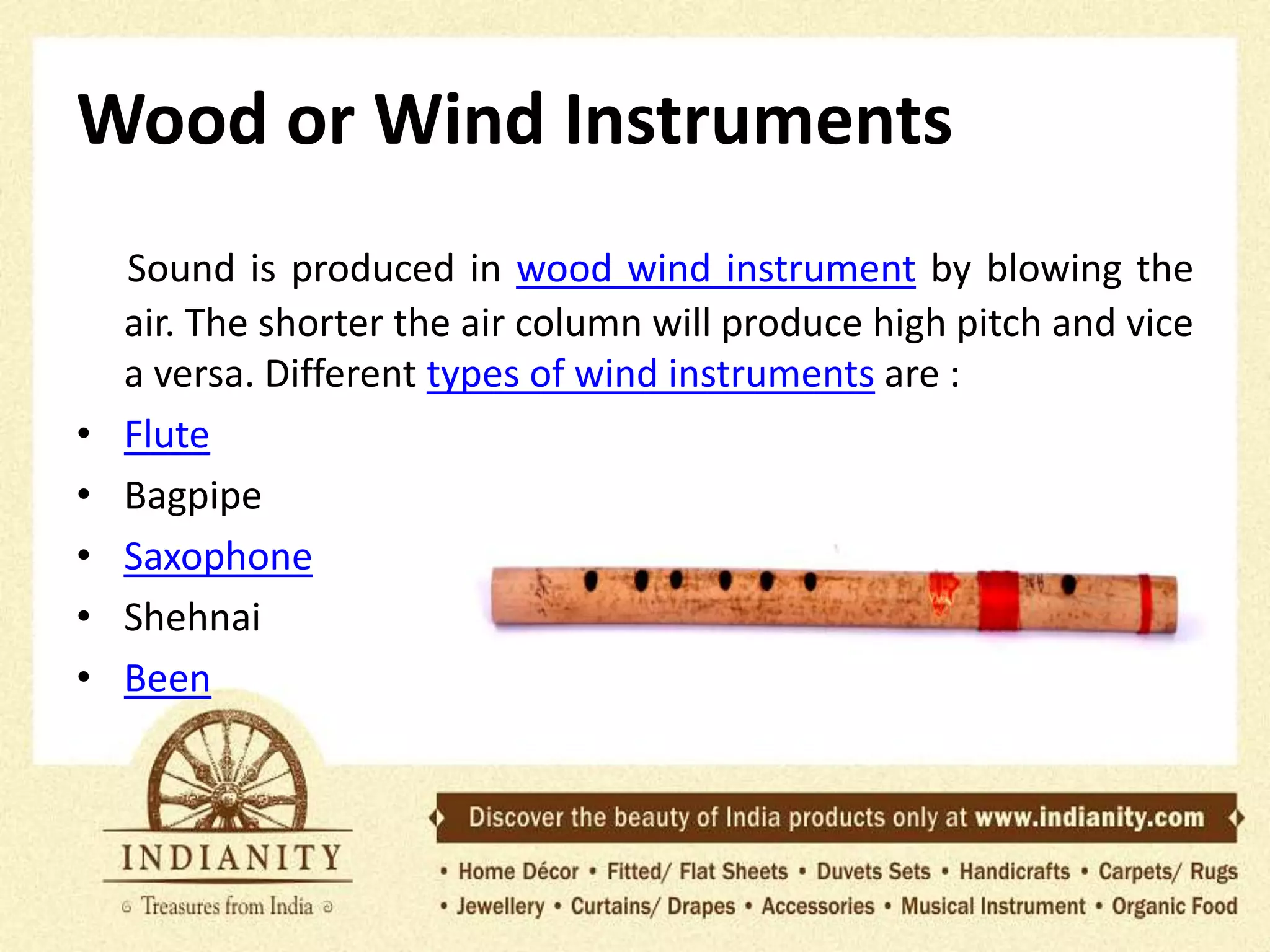 Types of musical instruments | PPTX