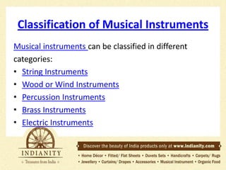 Types of musical instruments | PPTX