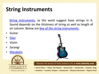 Types of musical instruments | PPTX