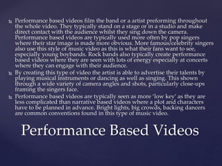 Types of music videos | PPTX