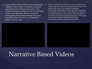 Types of music videos | PPTX