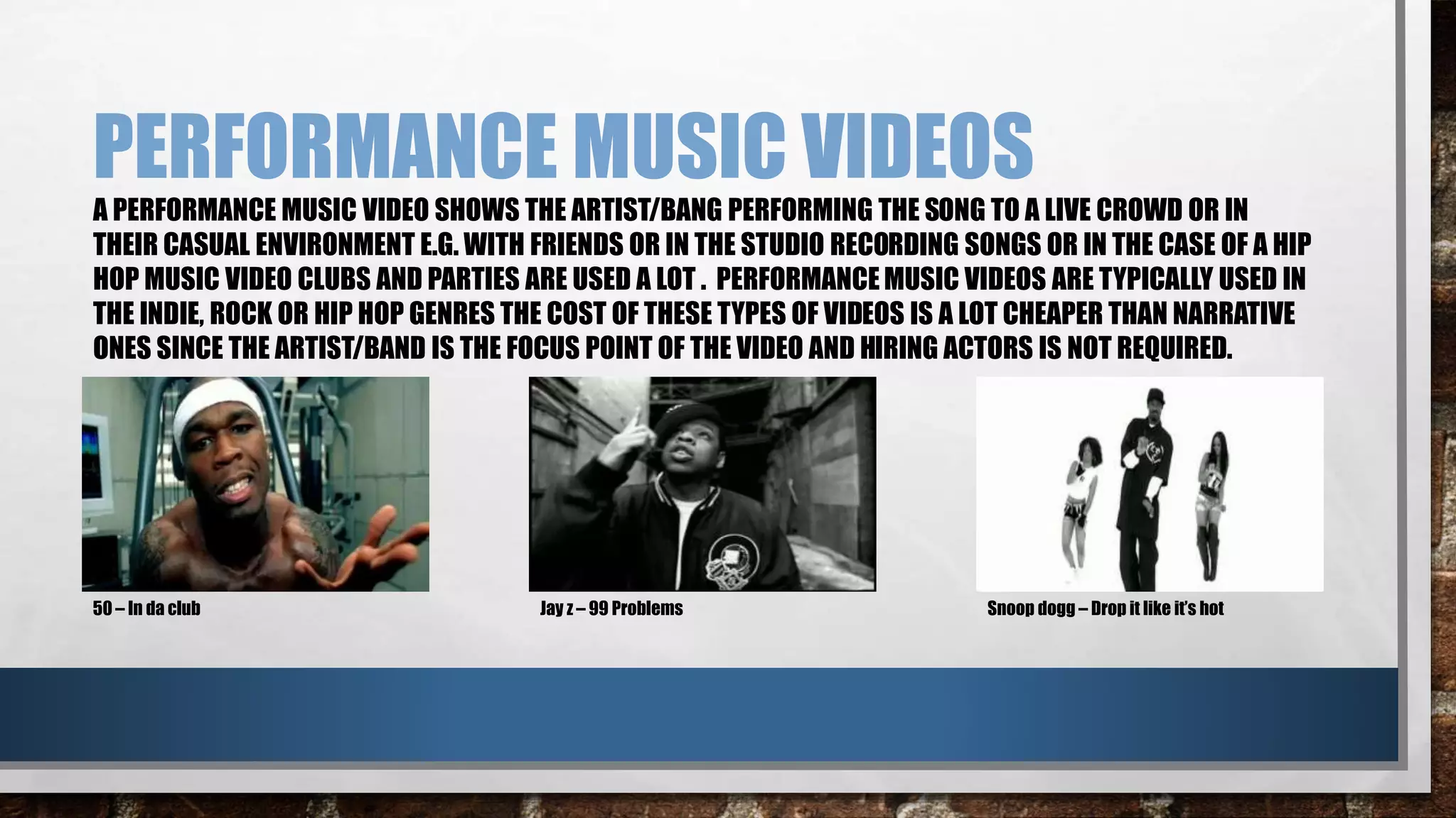 Types of music videos | PPTX