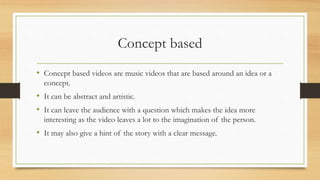 Types of music videos | PPTX